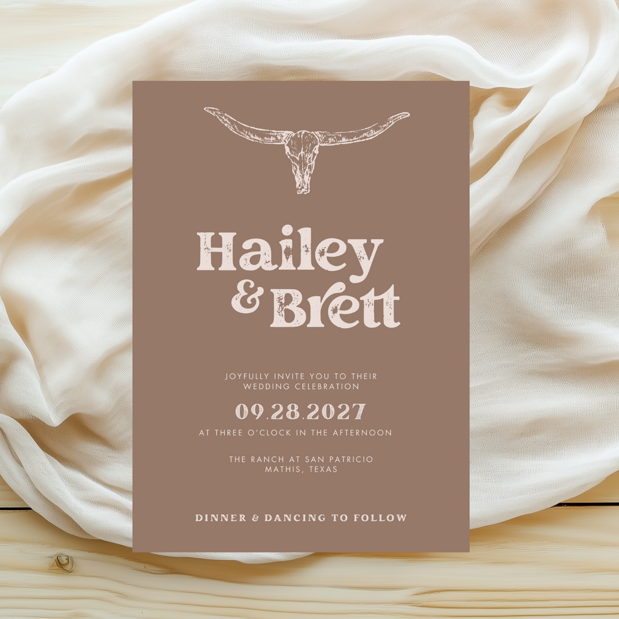 BROOKE Boho Western Wedding Invitation | Digital Download Printable ...